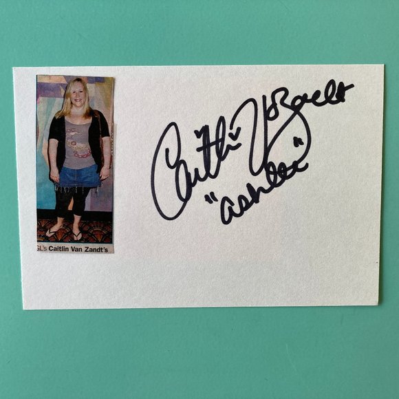 Autograph | Other | Caitlin Van Zandt Signed Index Card 4x6 Guiding ...
